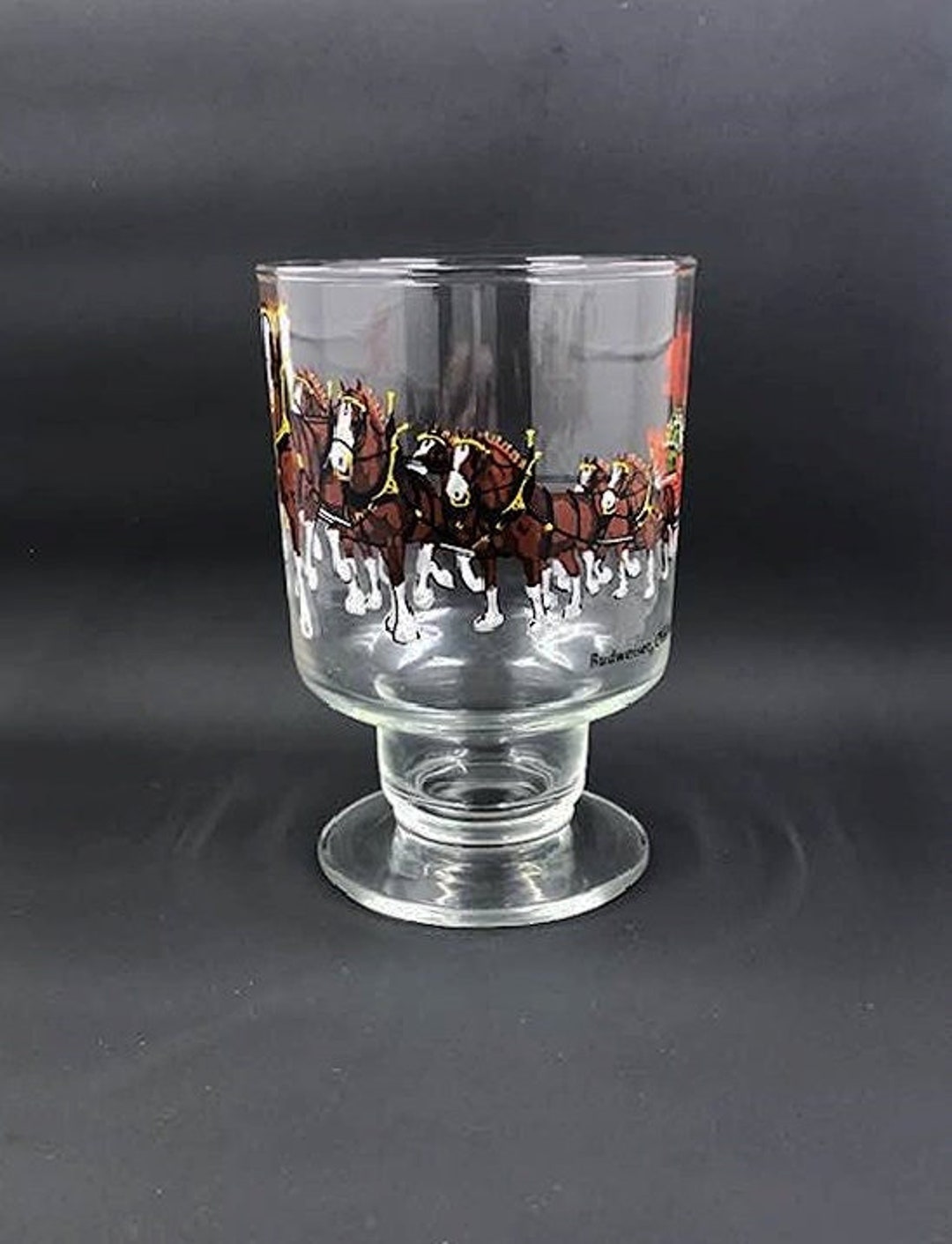 Vintage Budweiser Short Stemmed Beer Glass - Etsy