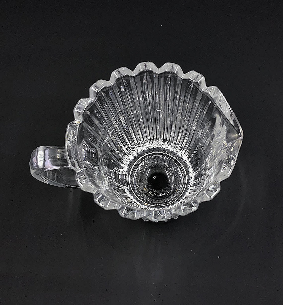 Vintage Clear Depression Glass Ribbed Coffee Creamer - Etsy