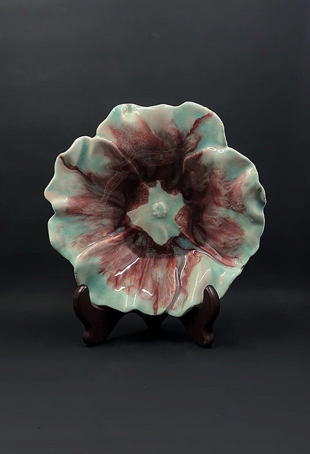 Vintage Walker Pottery Floral Ceramic Bowl - Etsy