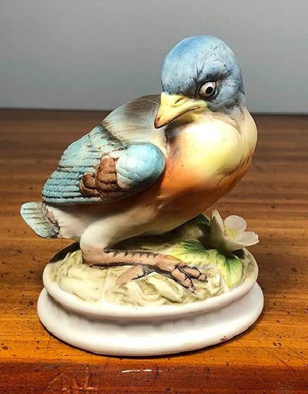 Vintage Lefton Eastern Bluebird Porcelain Figurine - Hand Painted ...