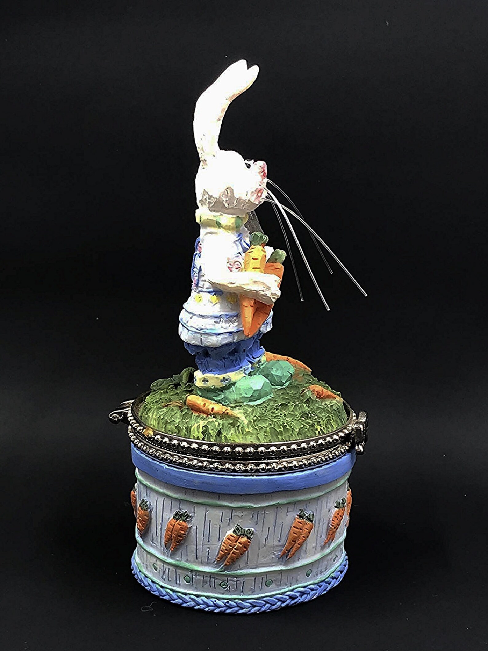 Vintage Easter Bunny Hinged Trinket Box - Etsy