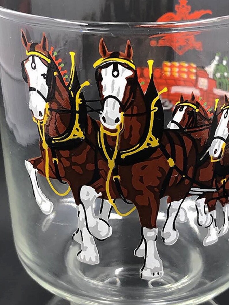 Vintage Budweiser Short Stemmed Beer Glass - Etsy