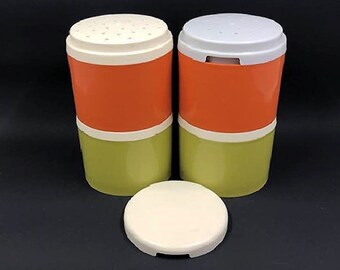 Vintage Tupperware, Stackable Spice Shakers, Spice Jars With Lids ...