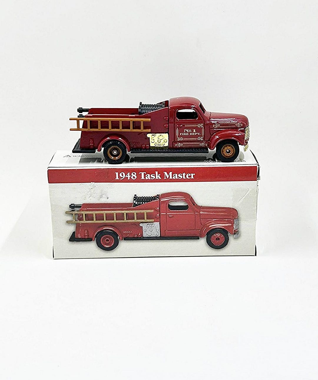 1948 Task Master Fire Engine Truck Replica – Diecast Model in Original ...
