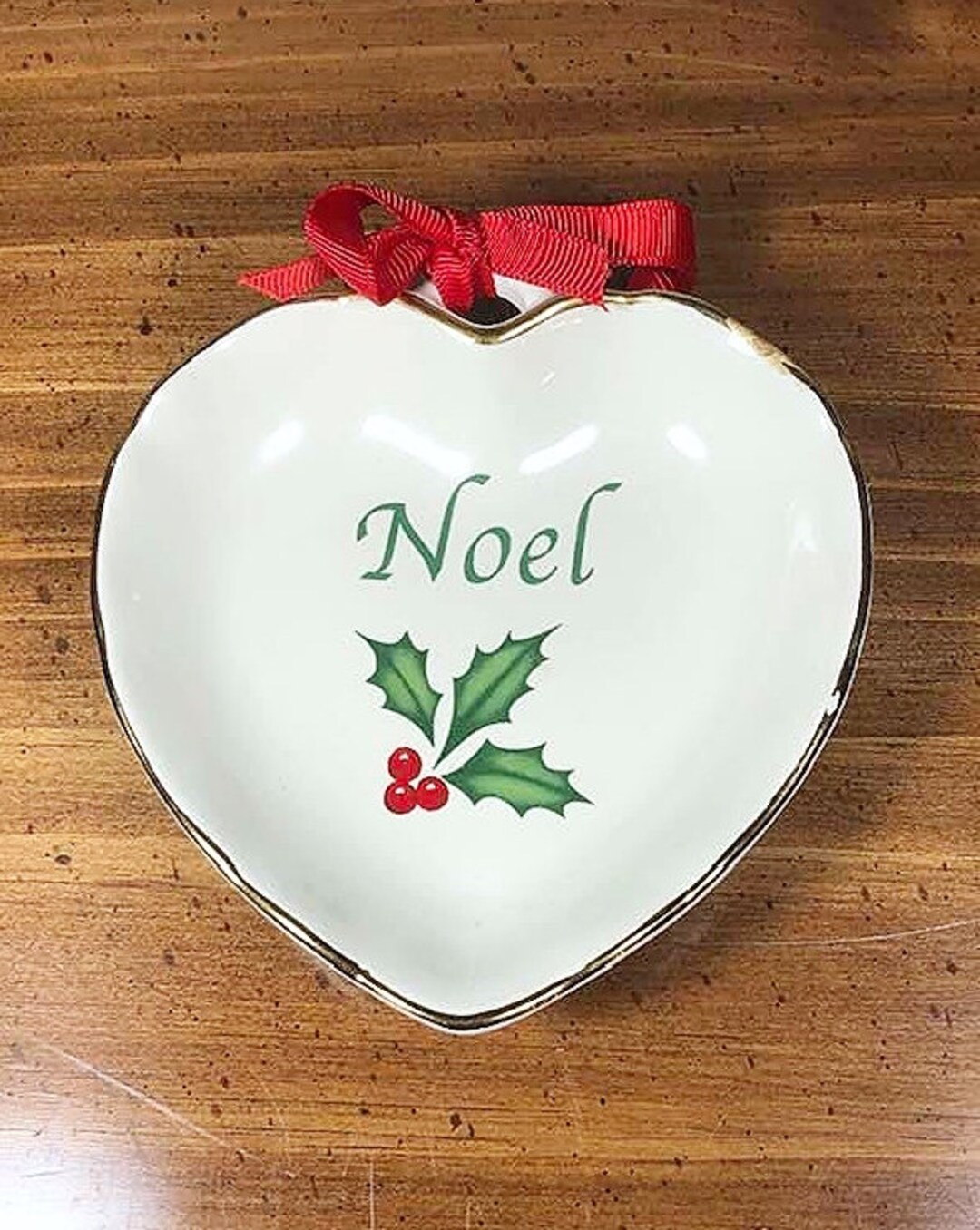 Vintage Lenox Ceramic Holiday Candy Dish - Etsy