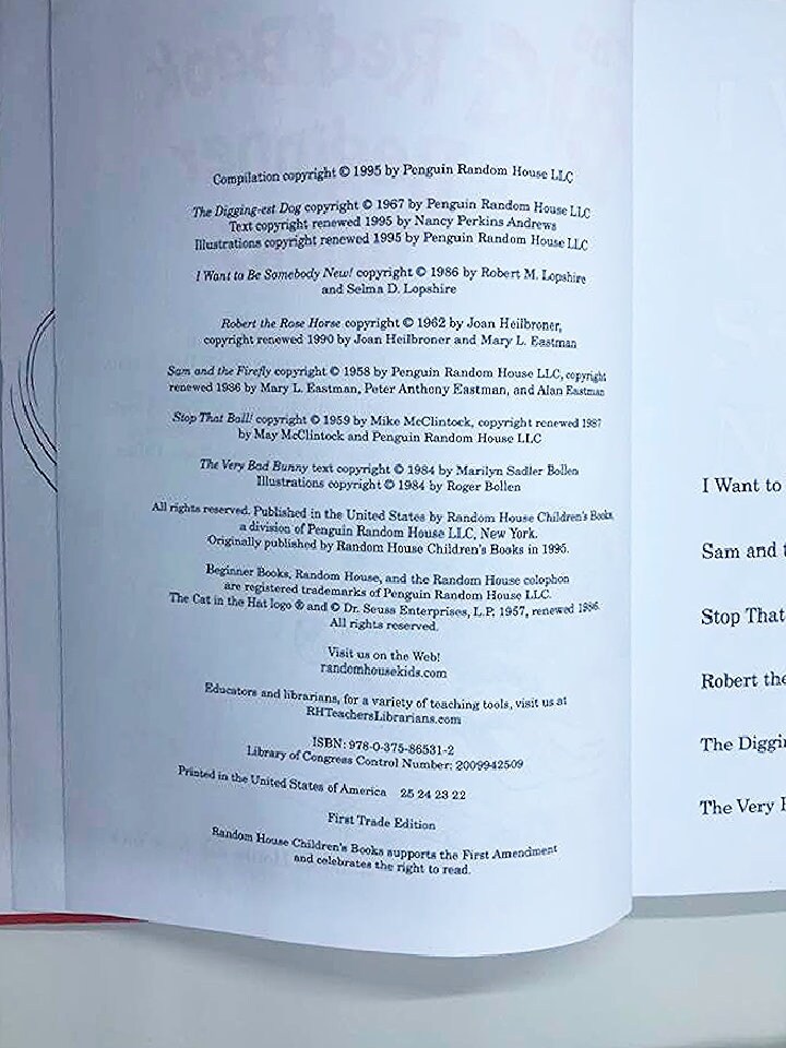 Vintage the Big Red Book of Beginner Books - Etsy