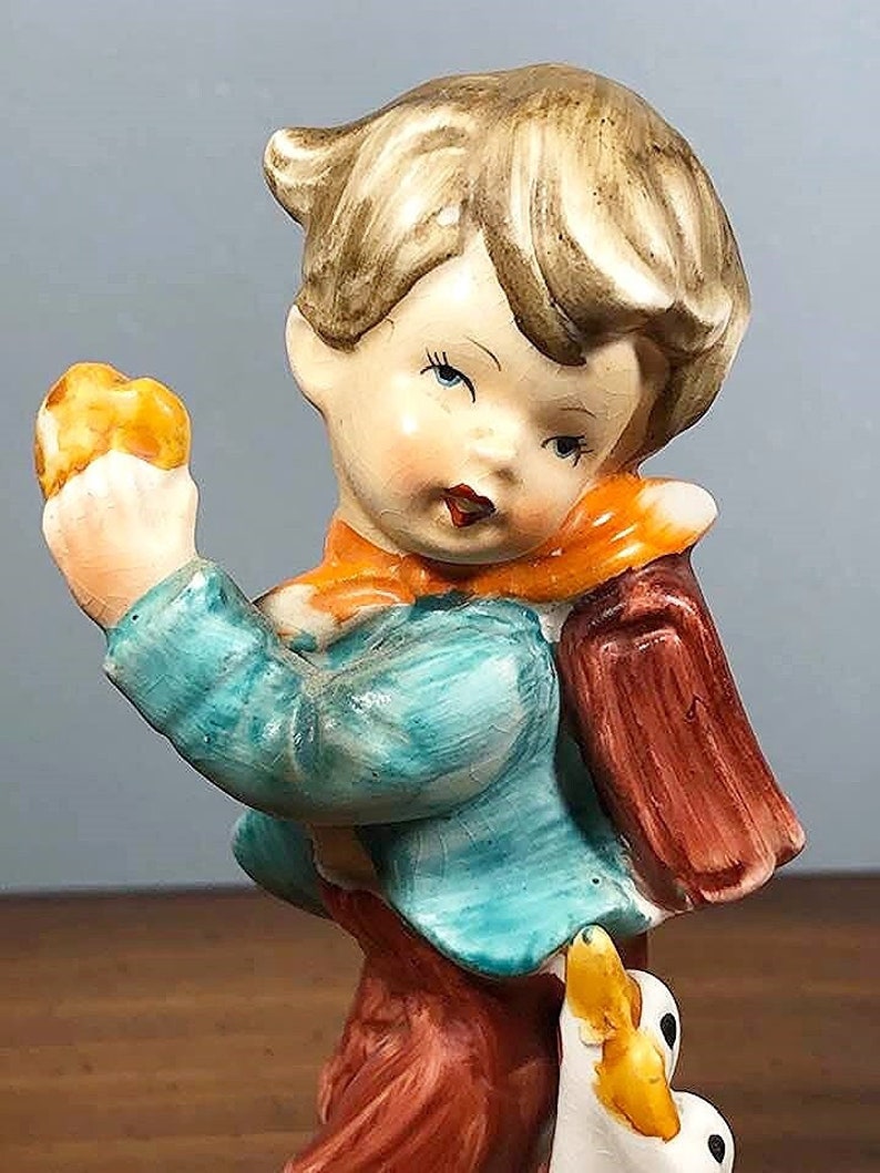Vintage Lefton Boy Figurine With Geese Collectibles Art & Collectibles ...
