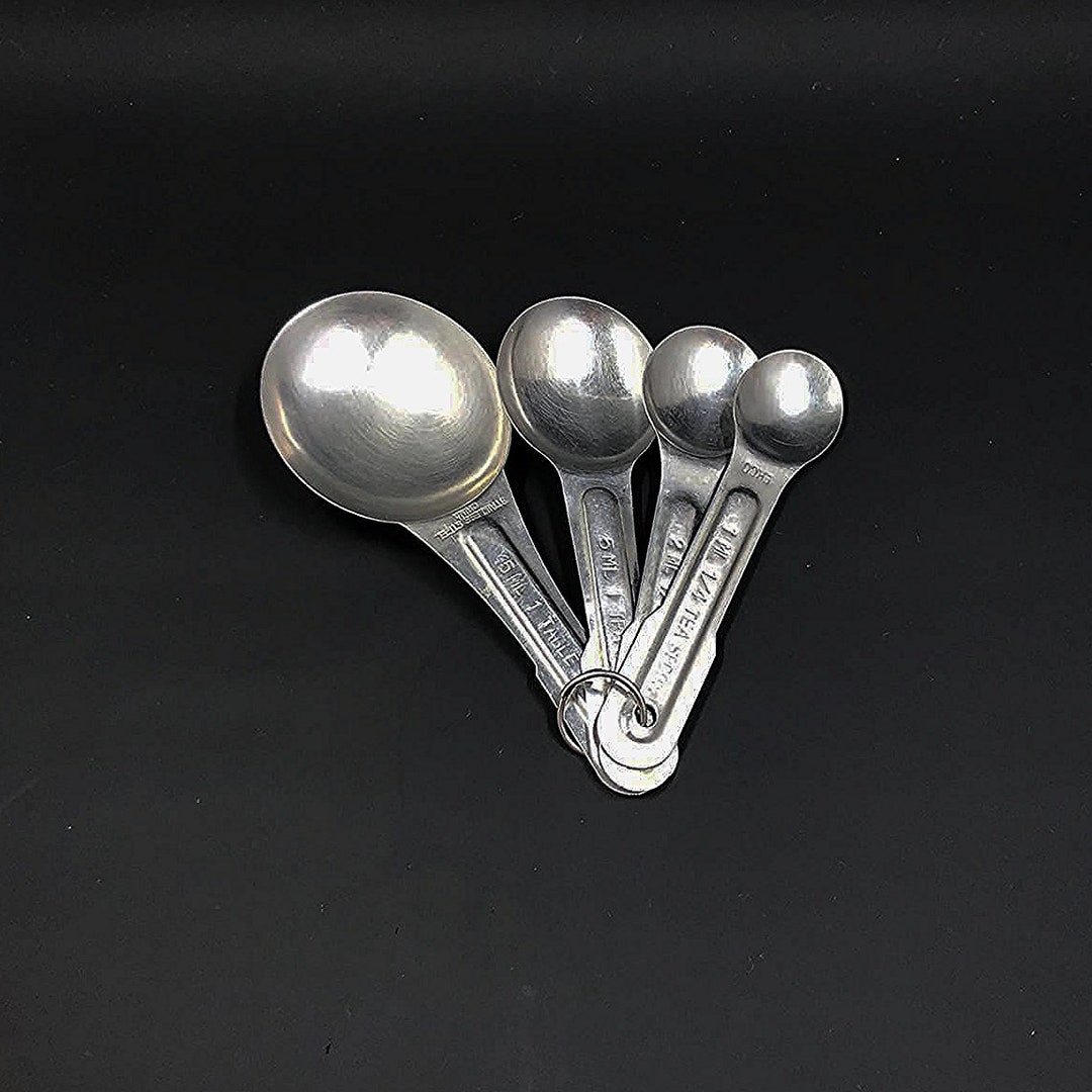 Vintage Stainless Steel Measuring Spoon Set - Etsy