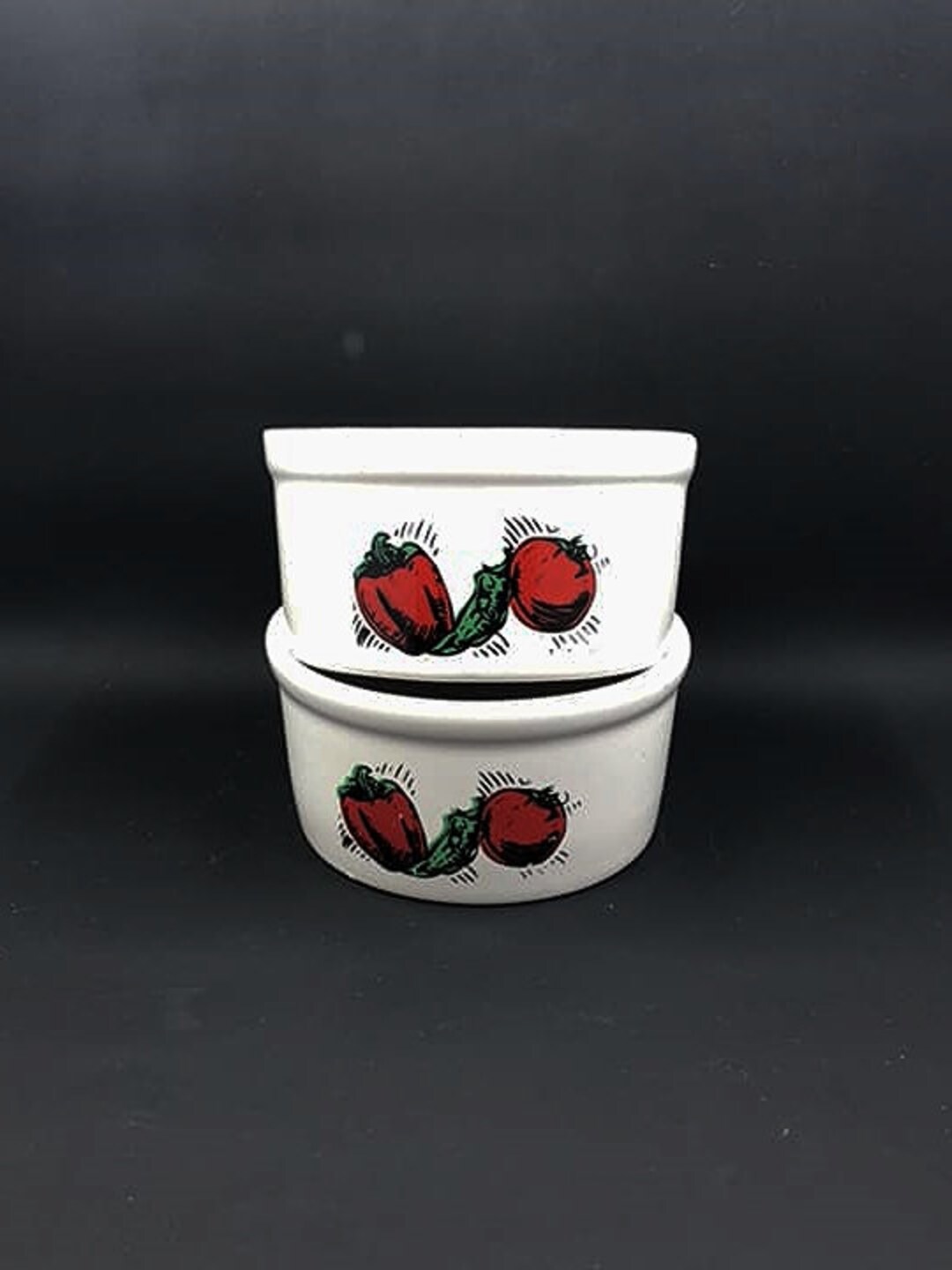 Vintage Houston Foods Ceramic Salsa Bowls - Etsy
