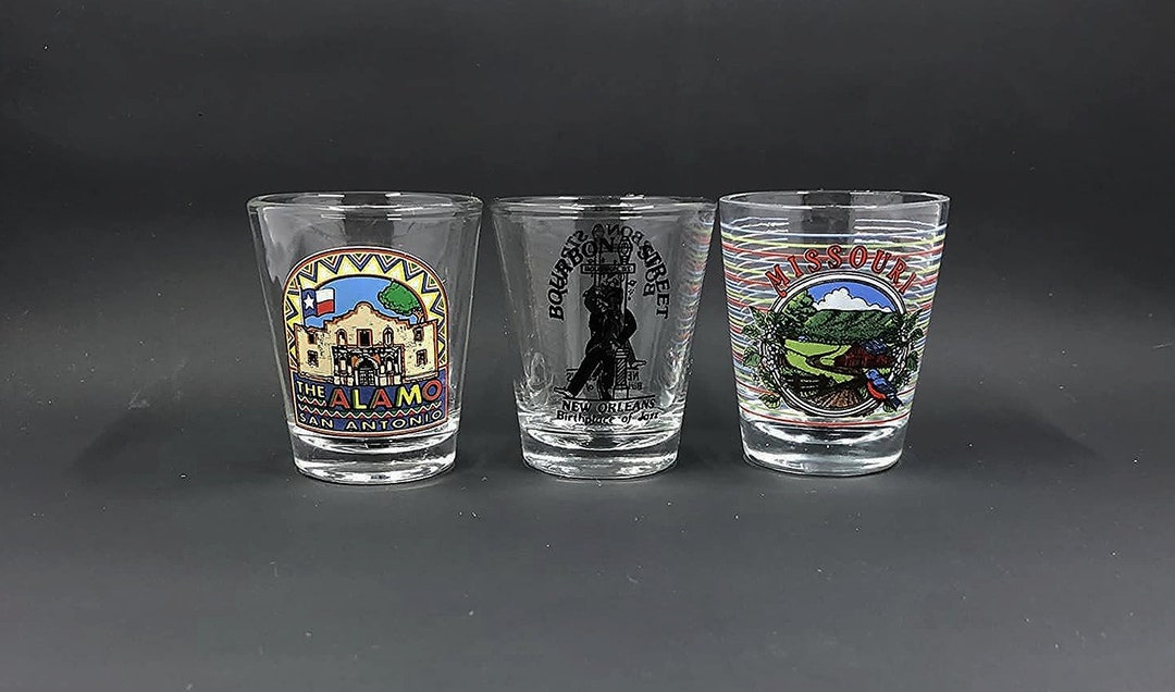 Vintage Assorted Souvenir Shot Glasses - Etsy