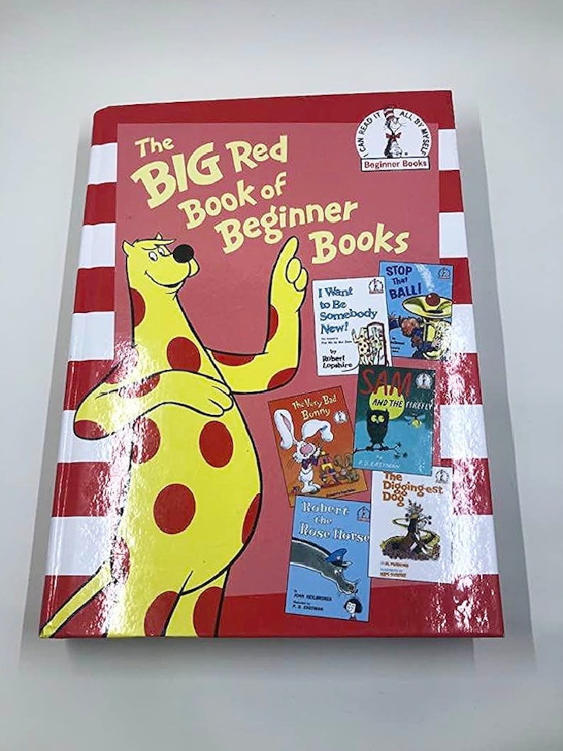 Vintage the Big Red Book of Beginner Books - Etsy