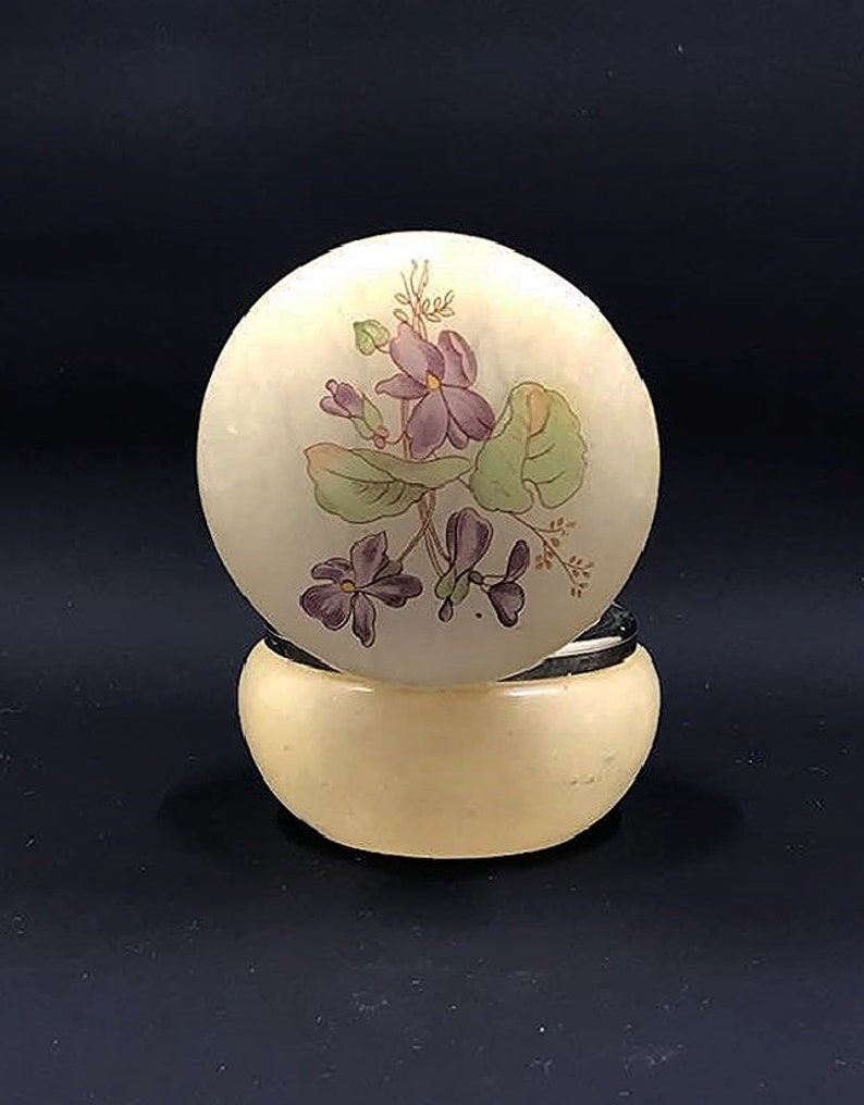 Vintage Genuine Alabaster Hand Carved Trinket Box - Etsy