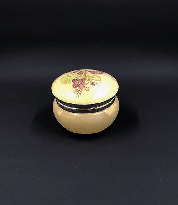 vintage genuine alabaster trinket - Gem