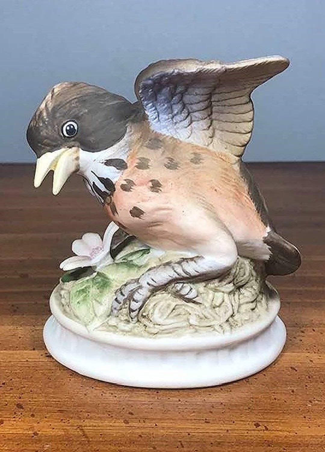 Lefton Collectible Robin Figurine - Hand Painted Porcelain Bird ...