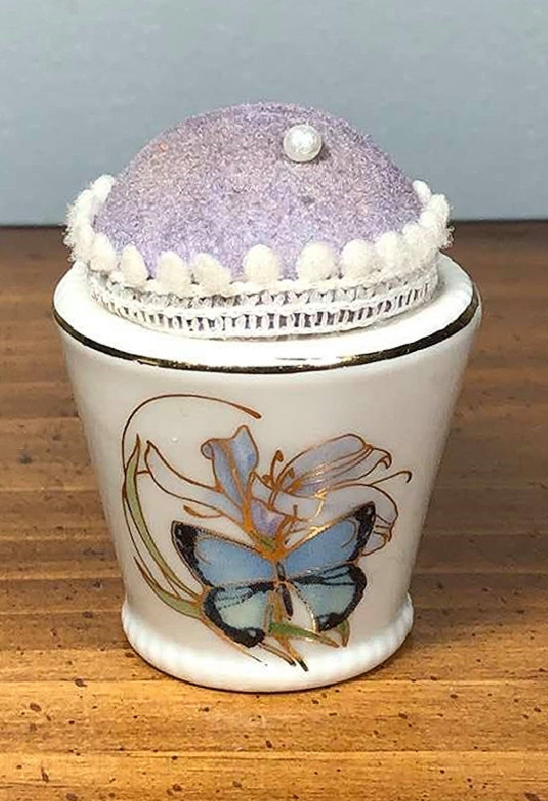 Vintage Butterfly Sewing Pin Cushion - Etsy
