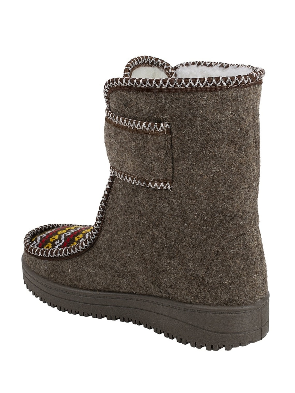 RUSSIAN VALENKI Women Boots Winter With Fur Rubber Soles Walenki ...