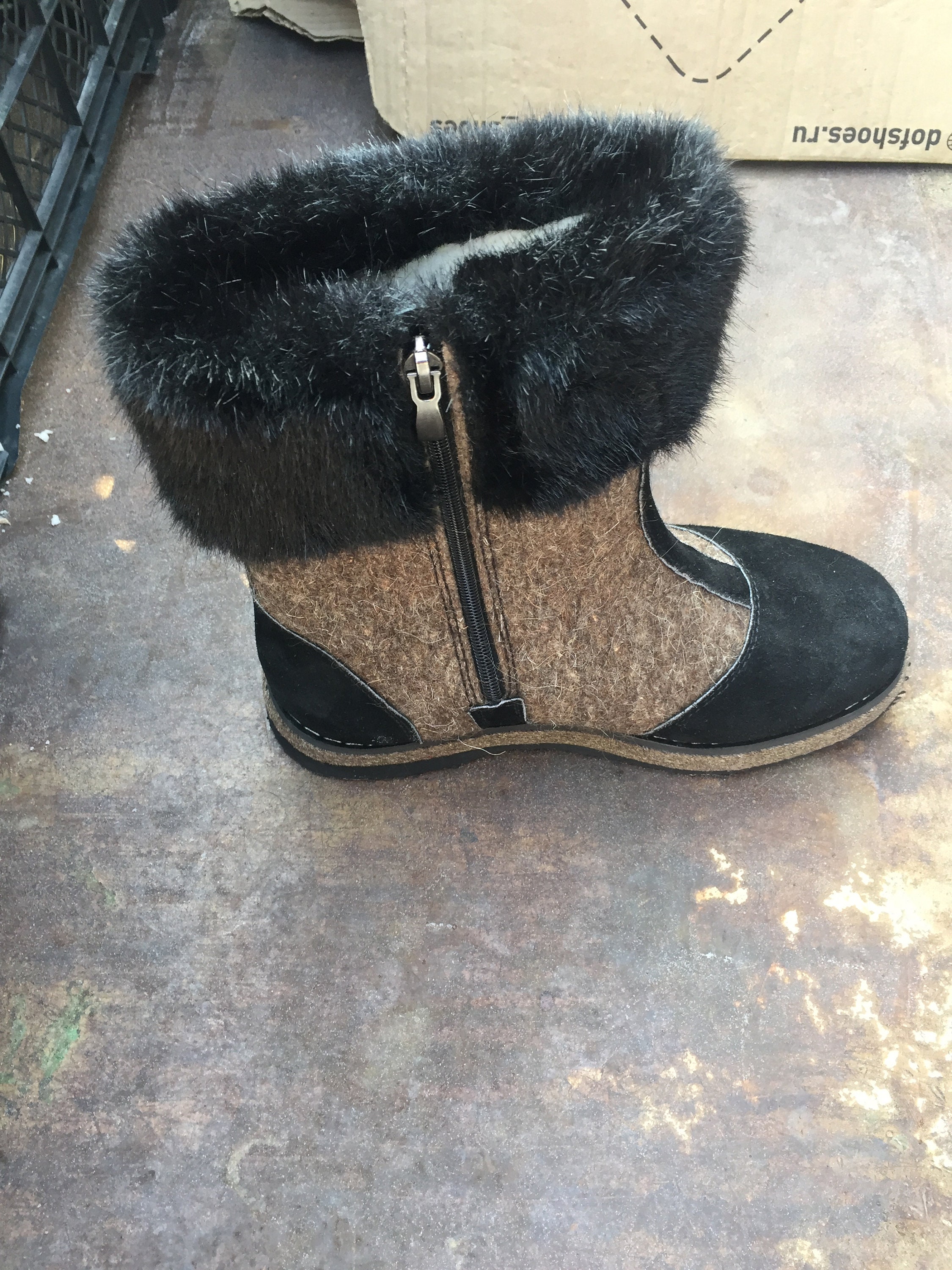 Original RUSSIAN VALENKI Warm Sole Sheepskin Fur Traditional - Etsy