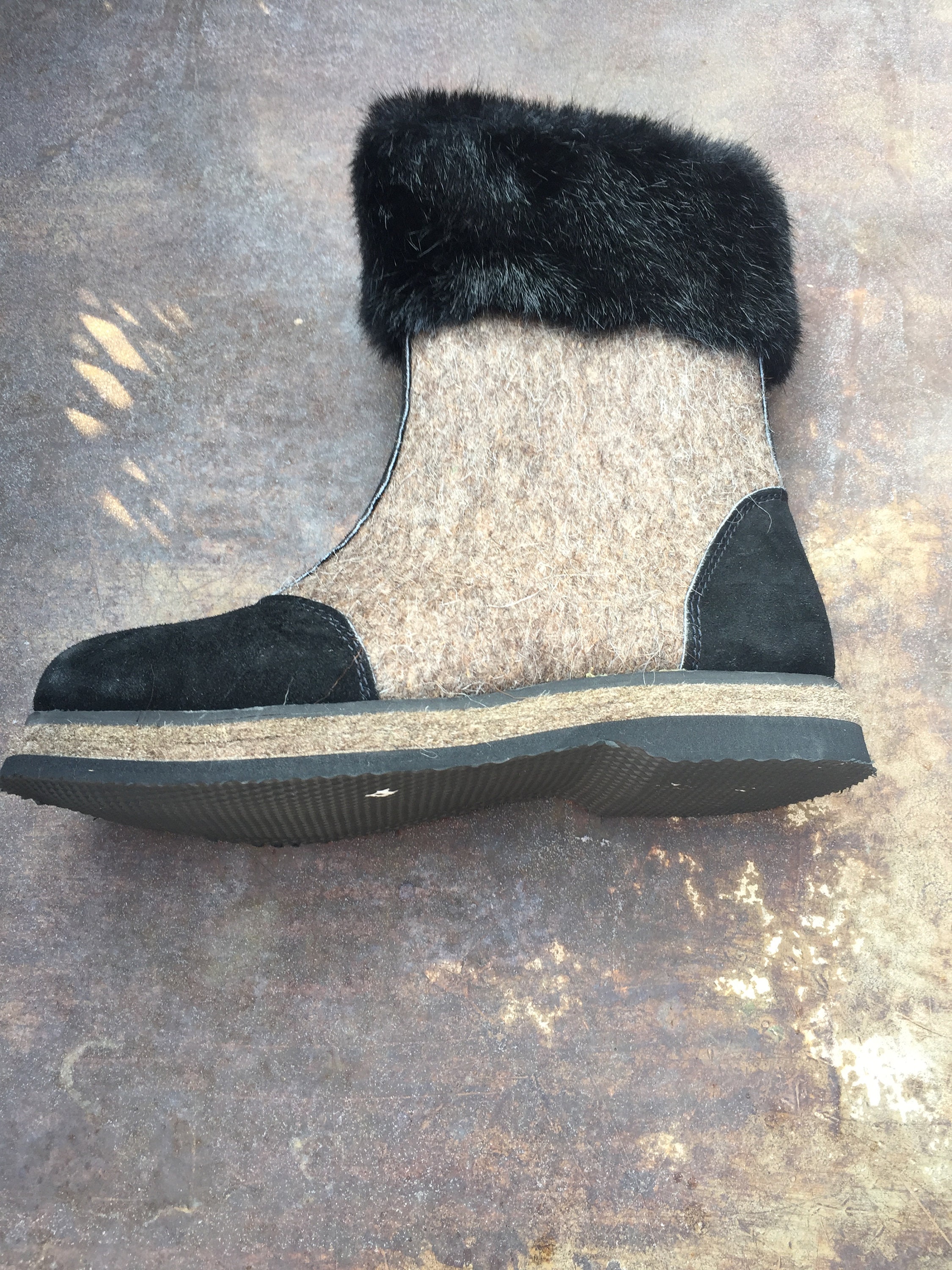 Original RUSSIAN VALENKI Warm Sole Sheepskin Fur Traditional - Etsy