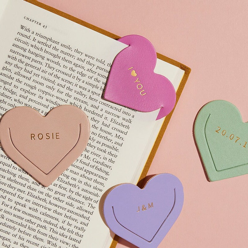 Heart Bookmark - Etsy