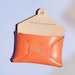 Personalised Leather Coin Purse Women / Orange Leather Purse / Mother's ...