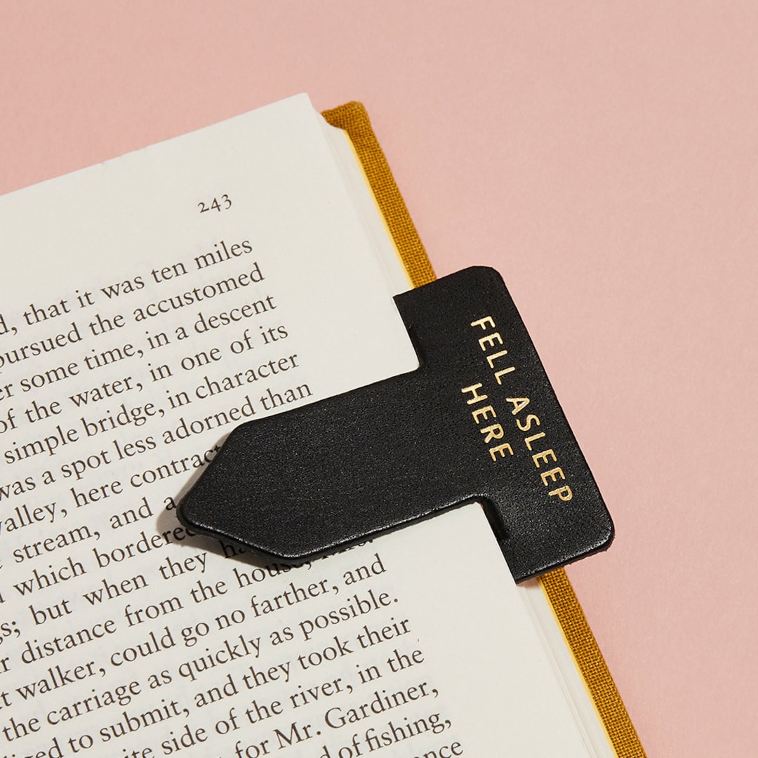 Personalised Leather Point Bookmark | Arrow Shape Bookmark ...