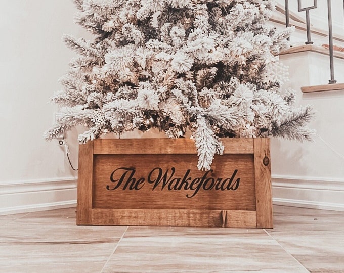 Christmas Tree Box, Collapsible, Tree Collar, Christmas Tree Skirt ...