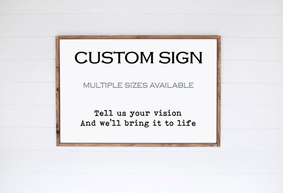 Create Your Own Custom Sign - Diy - Customizable - Small- Hand Painted ...