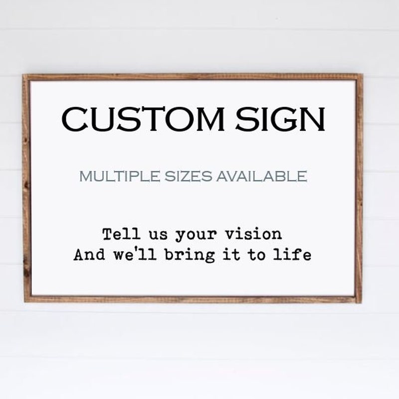 Custom Wood Signs - Etsy