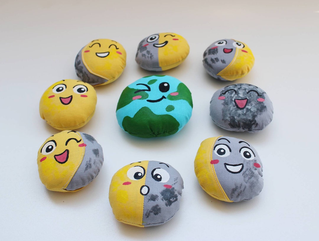 Moon Phases, Space Toys, Moon Soft Toy, Montessori Toys, Phases of the ...