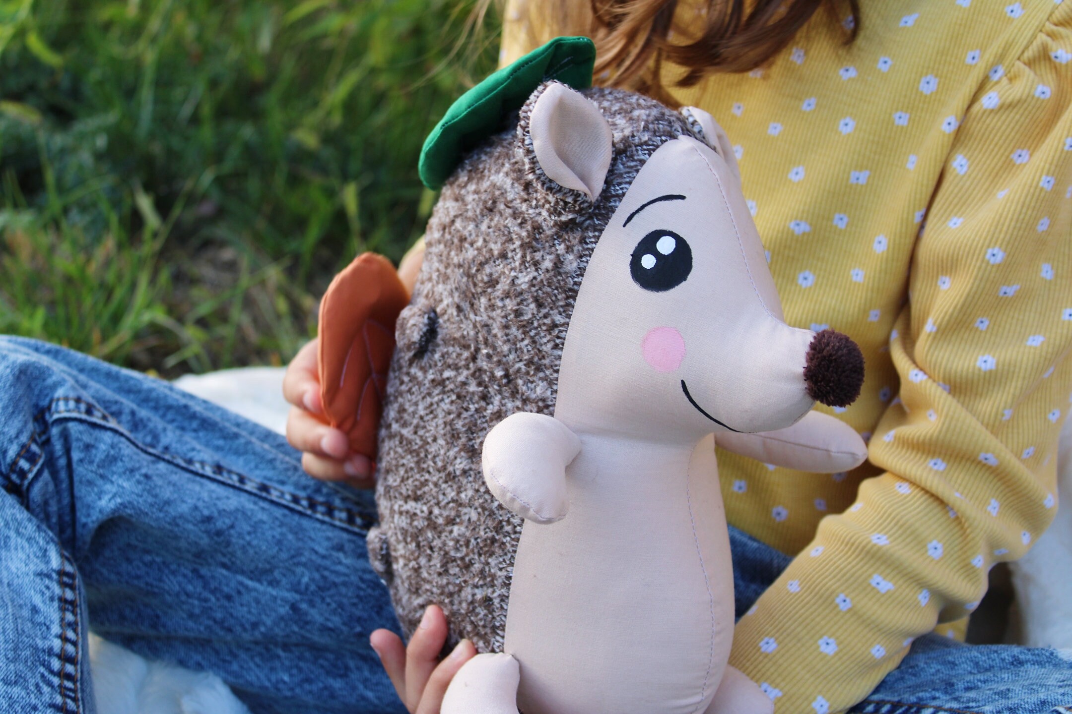 Hedgehog Hedgehog Plushie Autumn Decoration Fall Decor - Etsy