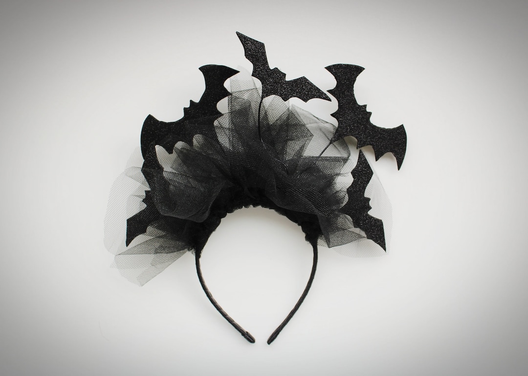 Bat Tiara, Girl Halloween, Halloween, Black Tiara, Bat Costume, Bat ...