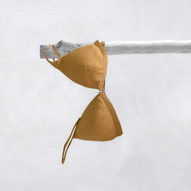 Linen Bra - Etsy