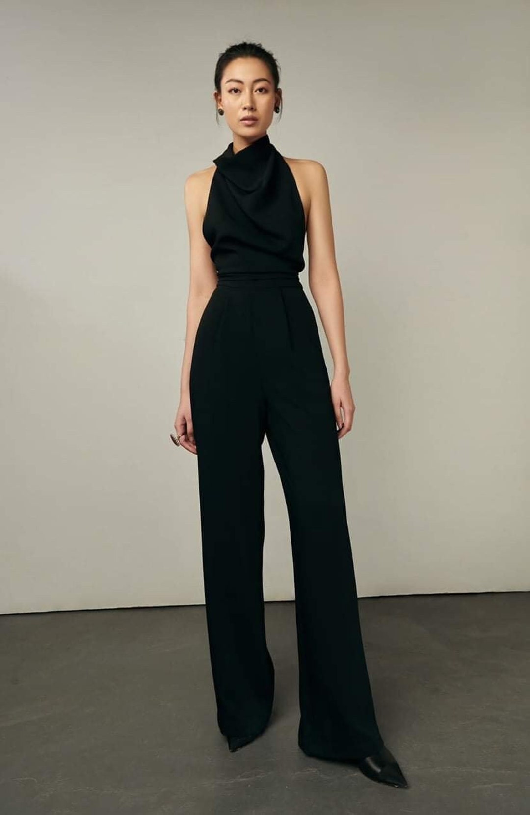High Waist Pleats Front Pants for Women in Black - Etsy