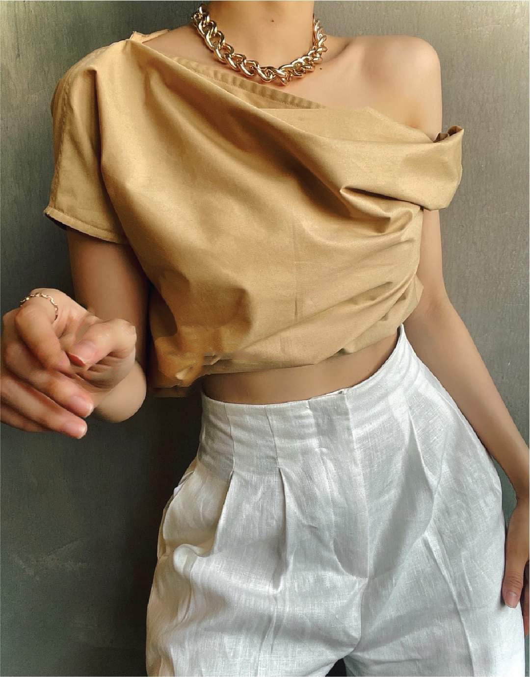 Off the Shoulder / One Shoulder Linen Top - Etsy