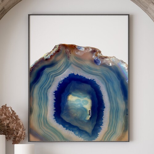Geode Wall Art PRINTABLE Art Abstract Art Print Colorful - Etsy