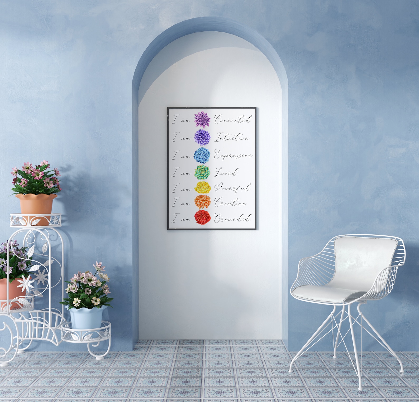 Chakra Printable Poster I Am Statements for All Seven Chakras Spiritual ...