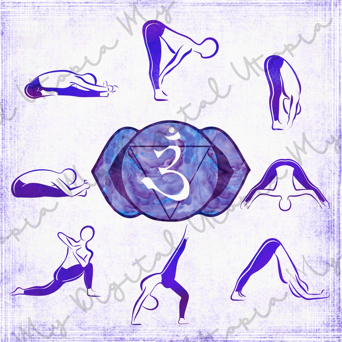 Third Eye Chakra Yoga Poses Poster This Printable Poster | Etsy