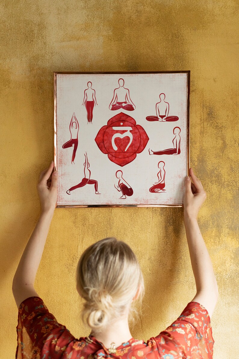 Root Chakra Yoga Poses Poster This Printable Poster Shows | Etsy