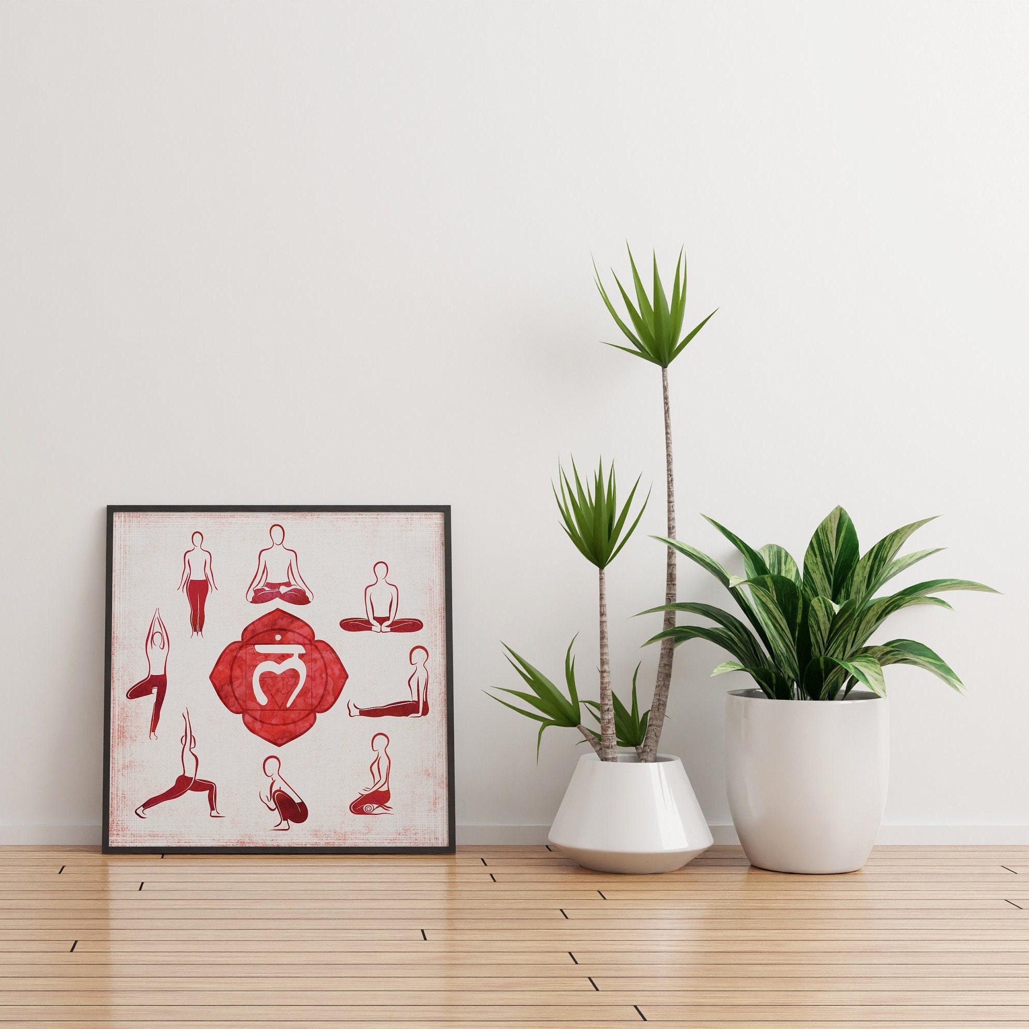 Root Chakra Yoga Poses Poster This Printable Poster Shows | Etsy
