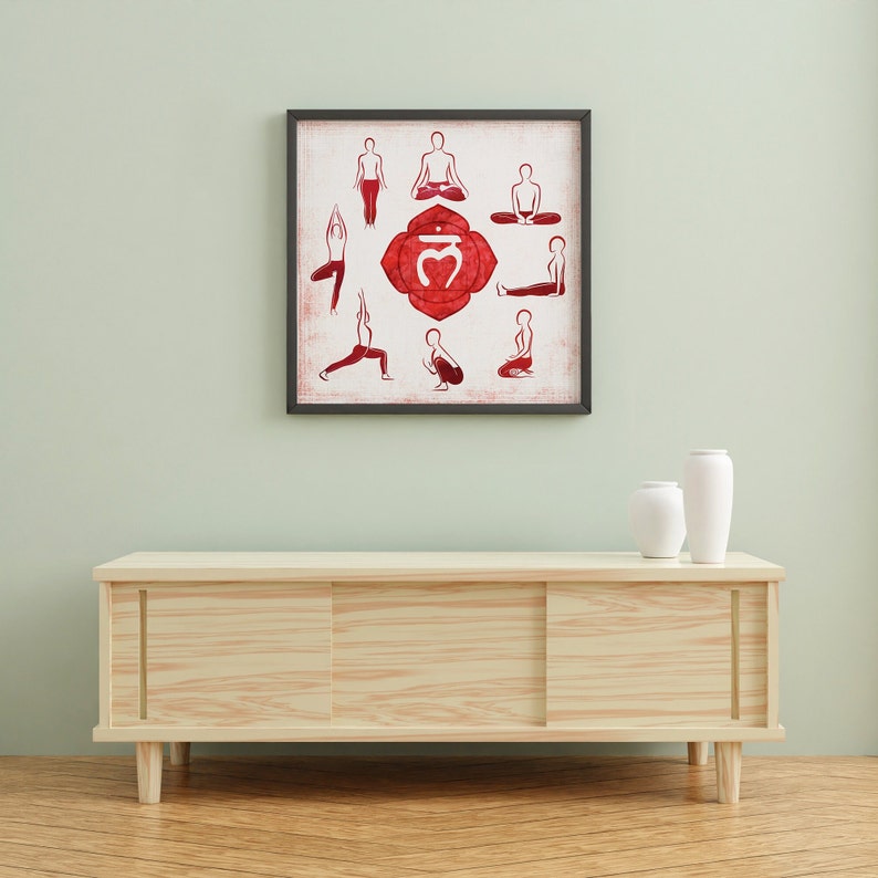 Root Chakra Yoga Poses Poster This Printable Poster Shows | Etsy