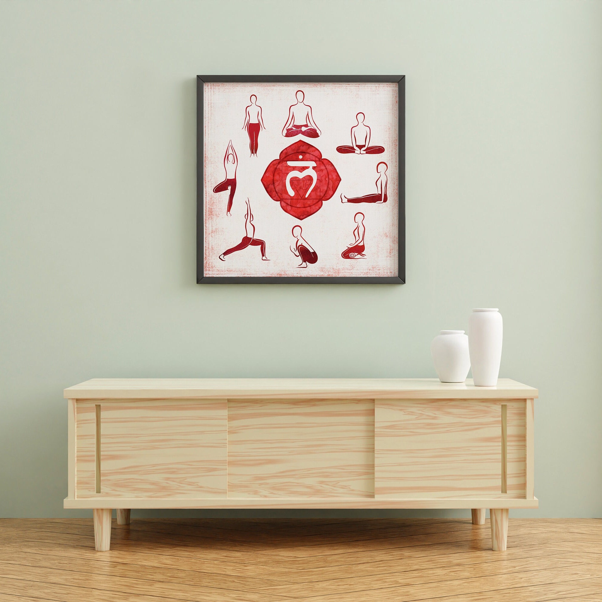 Root Chakra Yoga Poses Poster This Printable Poster Shows | Etsy