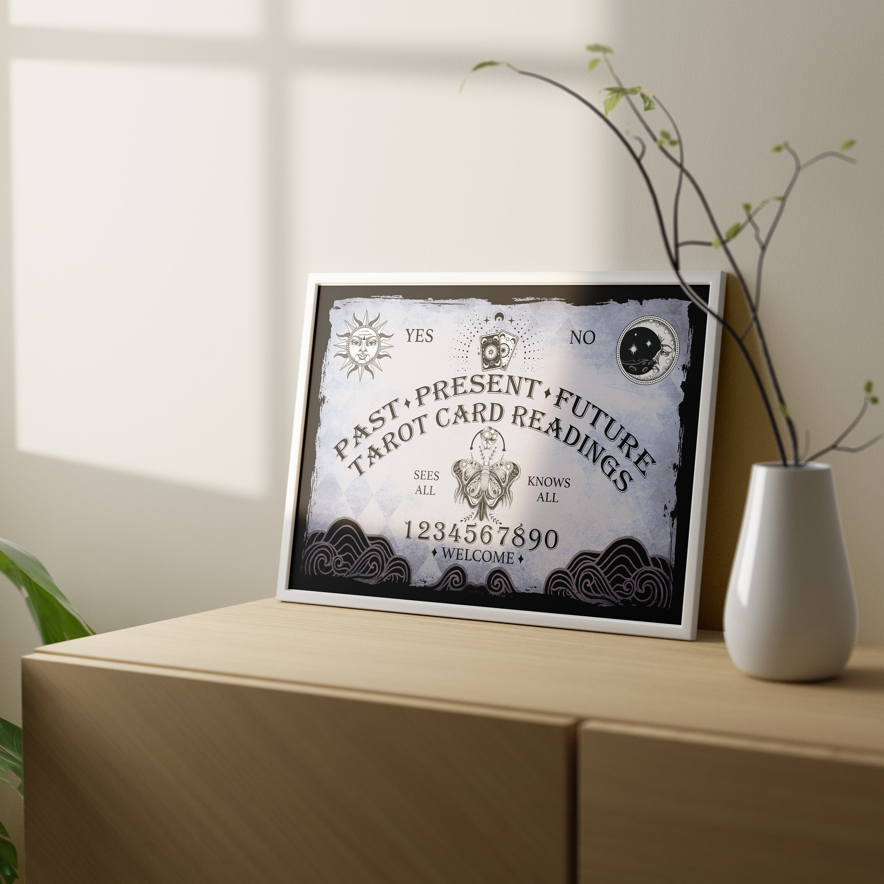 Ouija Board Style Tarot Poster | Printable Decor for People Who Love ...