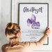Amethyst Crystal Print | Printable Poster Lists Healing Properties ...