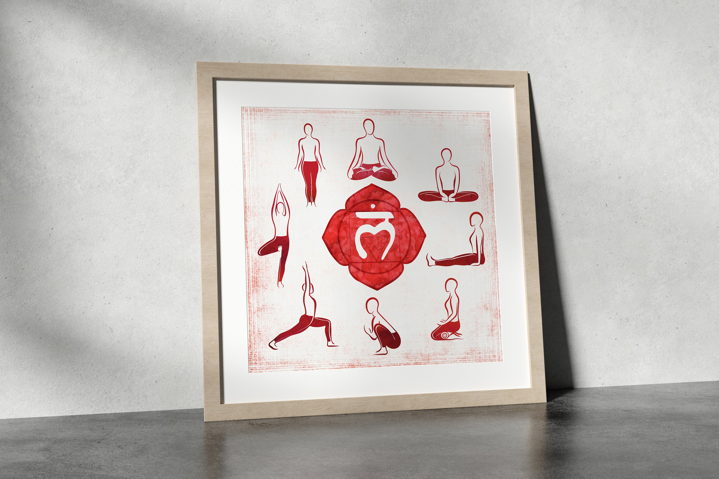Root Chakra Yoga Poses Poster This Printable Poster Shows | Etsy