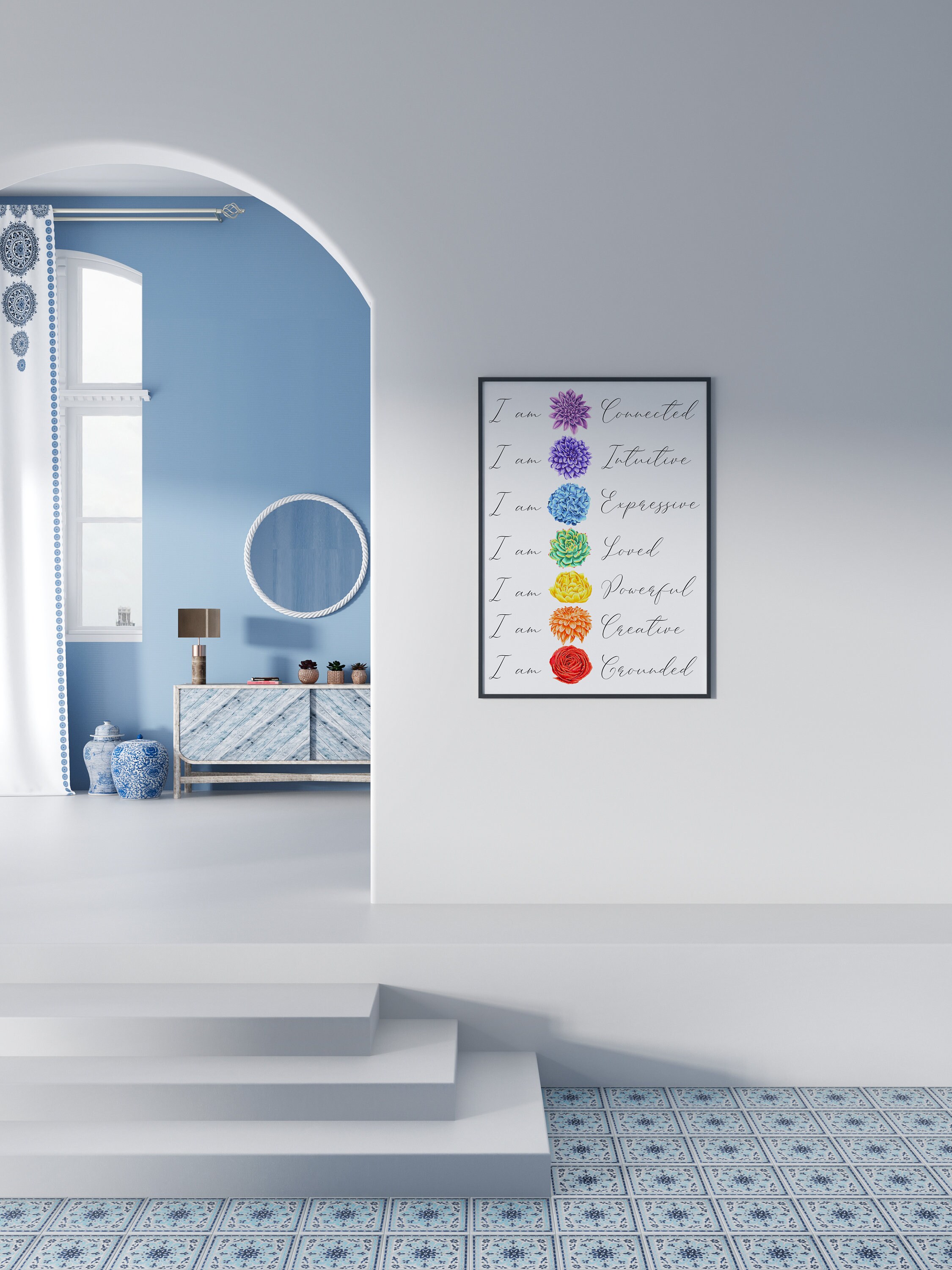 Chakra Printable Poster I Am Statements for All Seven Chakras Spiritual ...