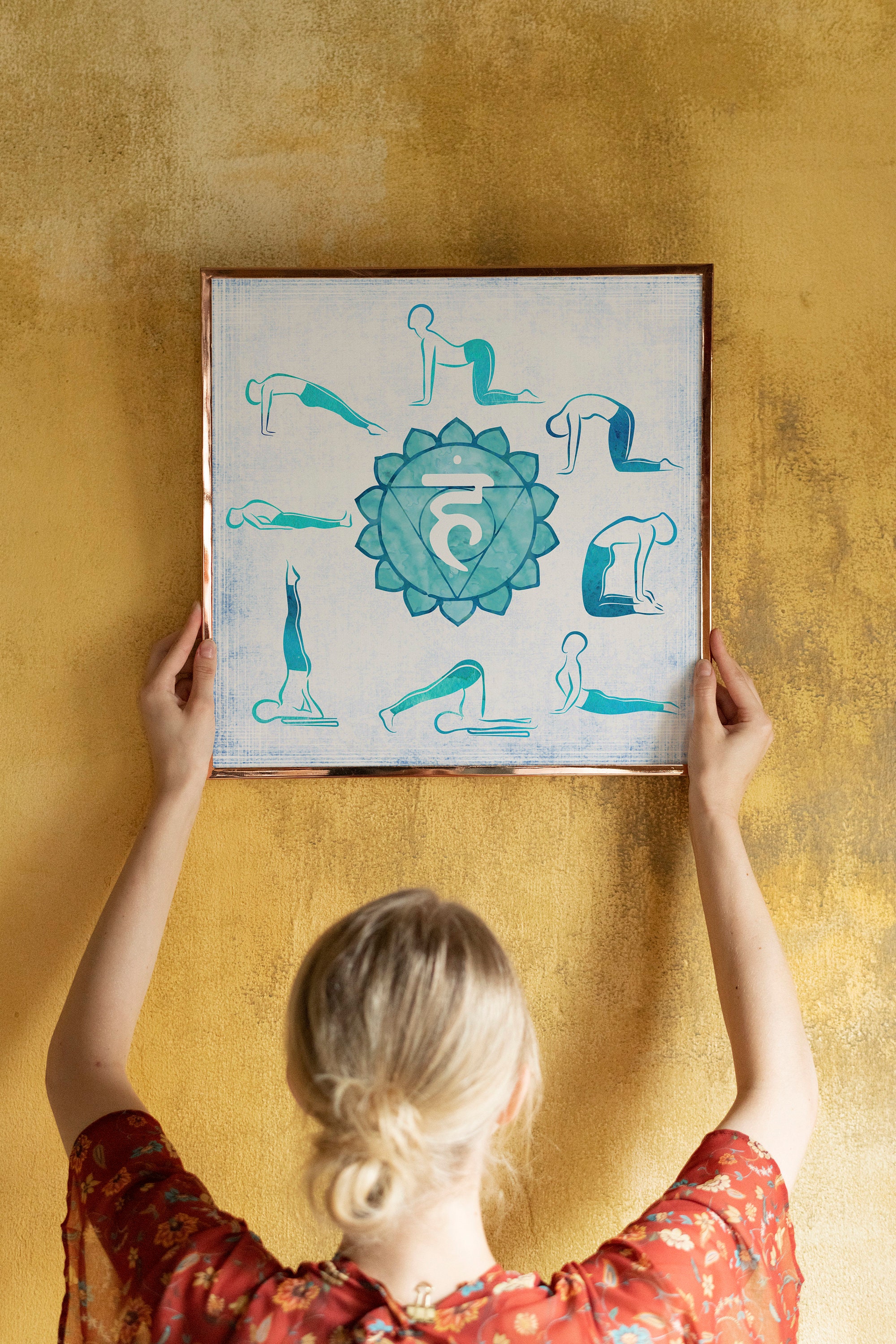 Throat Chakra Yoga Poses Poster This Printable Poster Shows - Etsy
