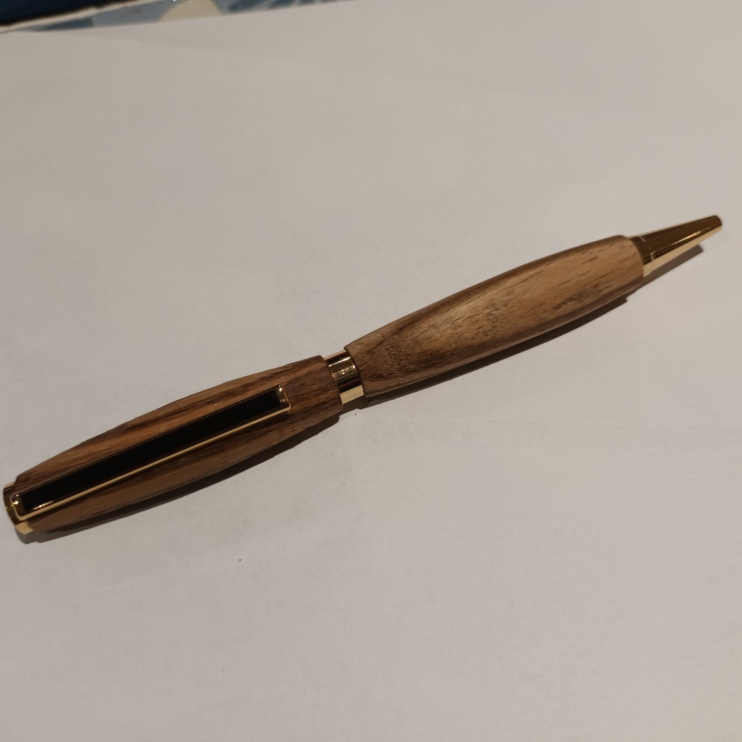 Zebrno Tropical Wood Gold Twist Pen Semi Smooth Grip Finish - Etsy