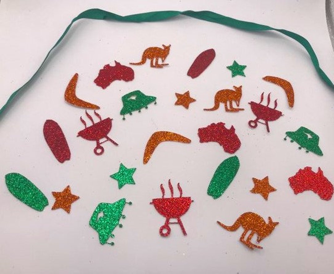 Handmade Australian Themed Table Confetti/table Decorations, Die Cut ...