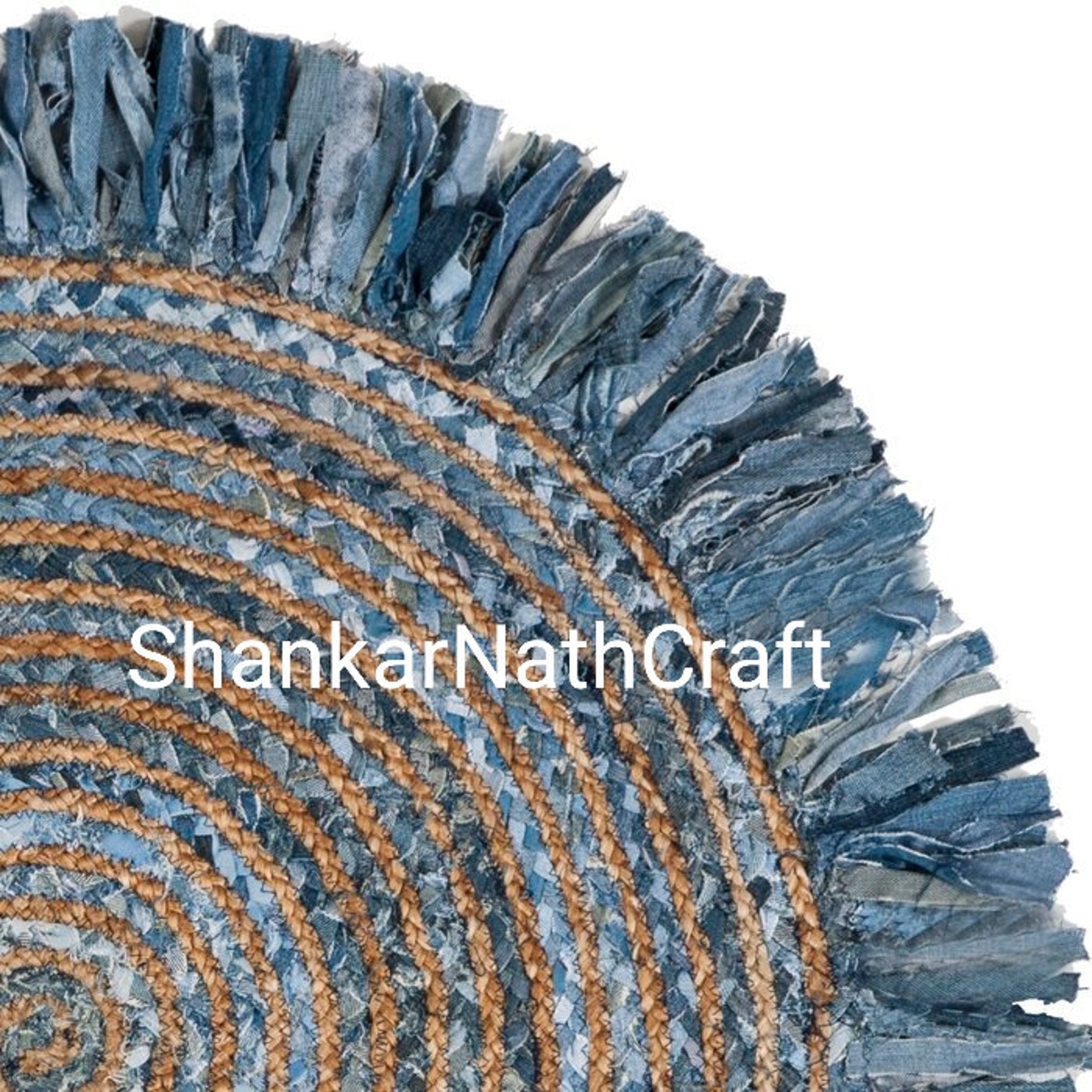 Jute Rug,, Braided Rag Rug, Natural Jute Rug, Indian Handmade Hand ...