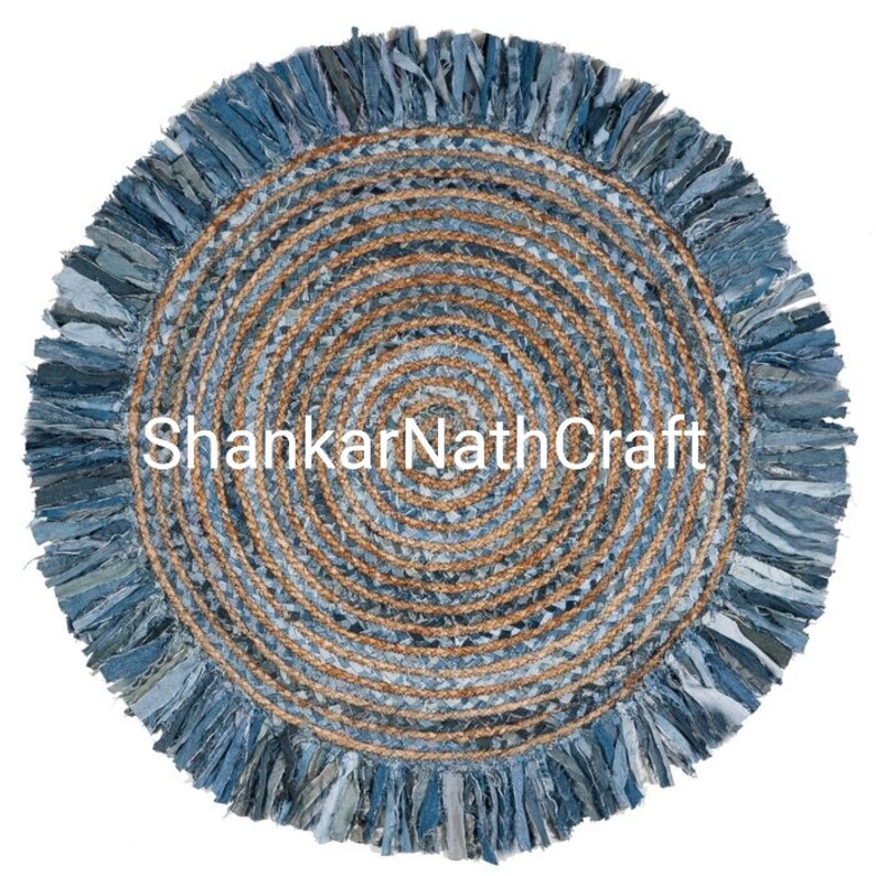 Jute Rug,, Braided Rag Rug, Natural Jute Rug, Indian Handmade Hand ...